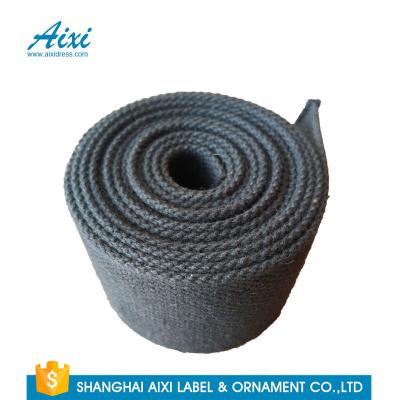 Cina Cinghie di stampa tessute della tessitura del cotone della cinghia 100% casuale nero del tessuto in vendita