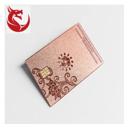 China New design brushed gold popular creative metal cards for sale