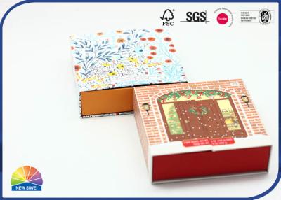 China Opnieuw te gebruiken 4C drukte de Scharnierende die Dozen van de Dekselgift voor Kerstmisproduct worden aangepast Te koop