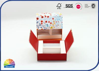 China Opnieuw te gebruiken 4C drukte de Scharnierende die Dozen van de Dekselgift voor Kerstmisproduct worden aangepast Te koop