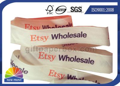 China Personalized Printed Cotton Ribbon Packaging Accessories For Clothing Retail Packaging for sale