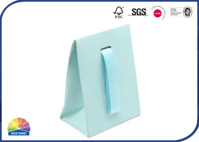 China 190gsm Coated Paper Gift Bag Simple Custom Print With Smooth Ribbon Handle for sale