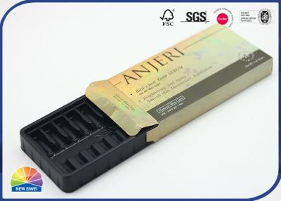 China Laser Gold Card Folding Carton Box Frosted Texture For Natural Skin Care Products for sale
