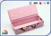 China Classic Pink Hinged Lid Gift Box Baroque Style Pencil Case Jewelry Packaging for sale