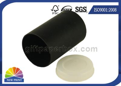 China Custom Logo Imprint Plastic Cap Paper Can Packaging , Cardboard Tube Containers for sale
