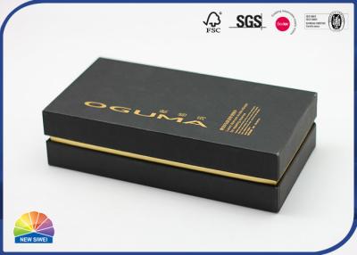 China Black Gift Paper Rigid Shoulder Box Phone Package Velvet EVA Insert for sale