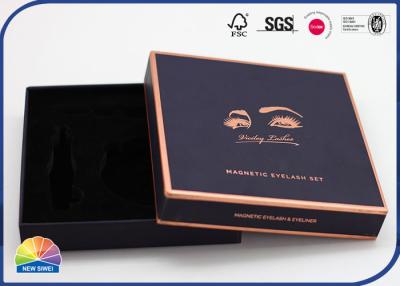 China Kundengebundener Goldheißer stempelnder Papierpaket-Kasten mit EVA Insert zu verkaufen