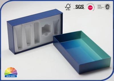 중국 pet제 기포와 맞춘 인쇄 페이퍼 선물 상자 특별한 Eco 우호적 청색 판매용