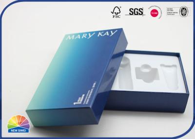 중국 pet제 기포와 맞춘 인쇄 페이퍼 선물 상자 특별한 Eco 우호적 청색 판매용