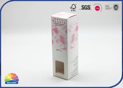 Cina Contenitore di regalo rosa di piegatura del profumo con Tray Luxury Present interno di carta in vendita