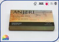 China Brown Silver Paper Folding Gift Box With 4C Print Matte Lamination for sale