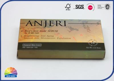 China Brown-Silberpapier-Falten-Geschenkbox mit 4C Druck Matte Lamination zu verkaufen