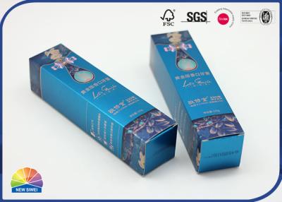 China Hübsche mattlaminierte Faltpapier-Geschenkbox mit speziellem Design in Blau zu verkaufen