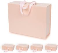 China Ribbon Handle Foldable Presentation Box for Medium-Sized Merchandise for sale