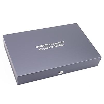 China OEM/ODM Acceptable Hinged-Lid-Gift-Box with Customizable Features and CMYK/Pantone Printing for sale