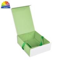China Matte Surface Foldable Gift Box with Zipper Closure and Rectangle Design for sale