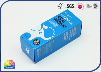 China Silver Paper Folding Carton Box Pack Spray Bottle Embossing Logo for sale