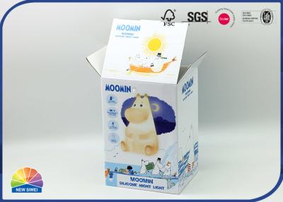 China Glossy Lamination Printed Corrugated Box Night Light Packaging for sale