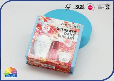 China Magnetic Flap Lid Gift Box With Printed Sleeve Cosmetic Set Package for sale