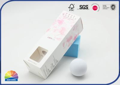 China Custom Printing 350 Gsm Folding Carton Box With Clear PVC Window for sale