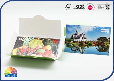 China Postcard Folding Carton Box Print Envelope Shape Paper Box for sale