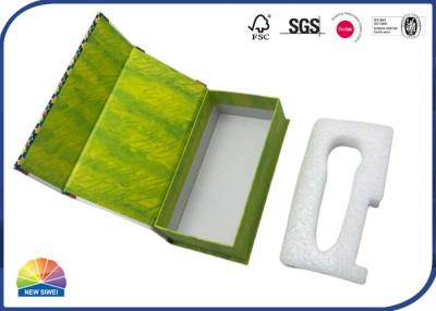 China Het Vakje van de het Dekselgift van CMYK Vouwbare Stijve Document Scharnierende Magnetische Sluiting met Schuim Te koop