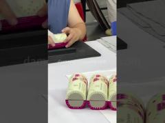 가득 찬 컬러 프린트 매트 엷은 조각 모양 선물 용지는 크리스마스 선물 상자를 관을 답니다