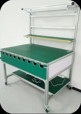 Lean pipe workbench/Assembly line