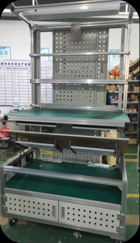 Lean pipe workbench/Assembly line