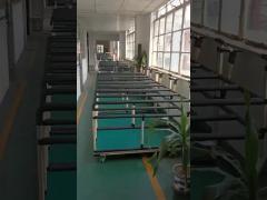 Carrinho de limpeza de produtos acabados industriais com rodas silenciosas de 4