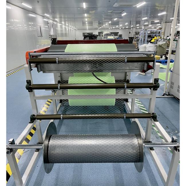 Detailed view of folded filter structure