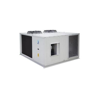 China 2.25m3/H Air Cooled Water Chiller Box Type Chilled Water Ac System 500t Capacity for sale
