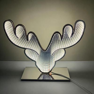 China USB Christmas Abyss Mirror Light - Easy Install Holiday Decor With Endless Reflection for sale