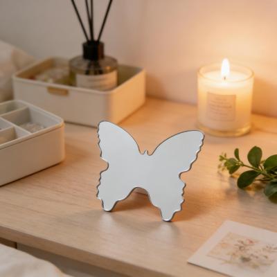 China Acrylic mirror cut to size custom shape  Laser Cut Acrylic Mirror Sheet butterfly-shaped acrylic mirror for sale