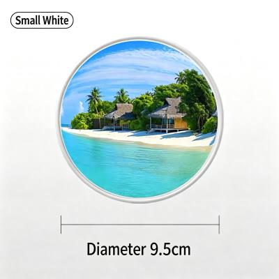 China 5 Inch White Frame Shatterproof Acrylic Handheld Convex Mirror Wide Angle Travel Selfie Classic Custom OEM Wholesale for sale