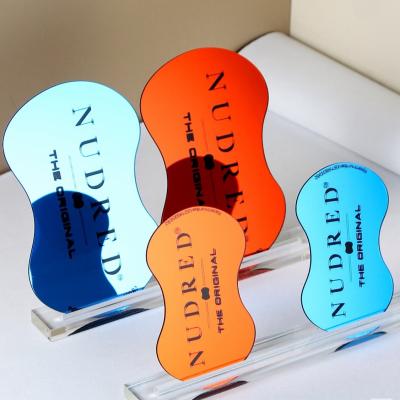 China Silver Acrylic Plastic PMMA Mirror Sheet 1220x2440x1.0mm Custom Laser Cut Shapes Free Sample Service for sale