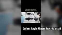 Acrylic mirror bear shape