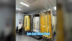 Shatterproof Gold Mirror Panel Durable & Safe