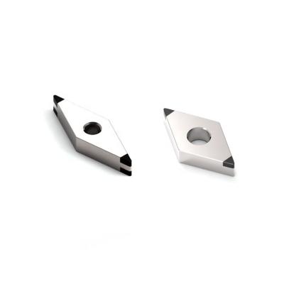 China Diamantpcd CBN het draaien hulpmiddelencnc PCD het draaien tussenvoegsel VCGT VCMT vcgt160404 voor aluminium Te koop