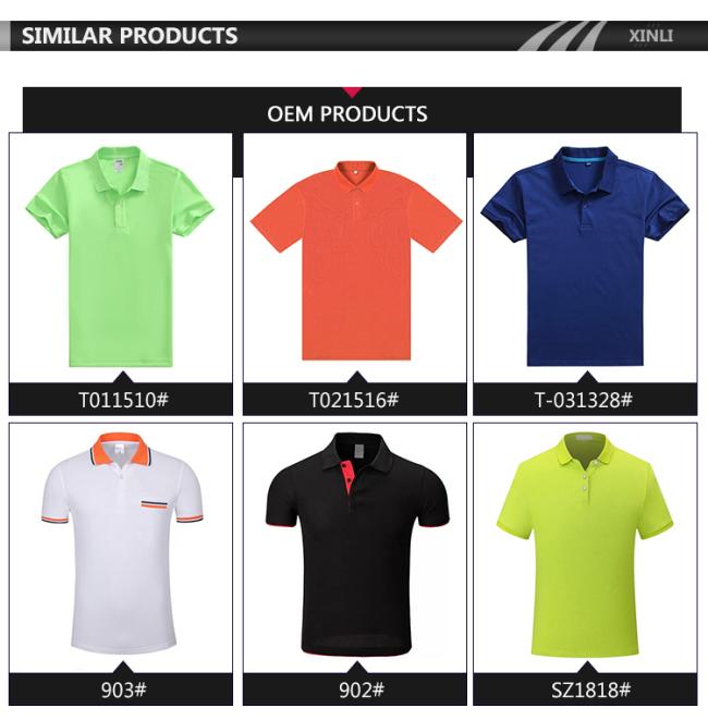 Custom Branded Ring Business Gentleman Casual Short Sleeve Cotton Polyester T- Shirt With Collar
