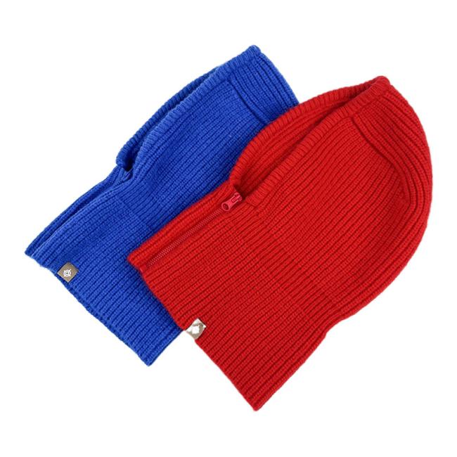 Trend knitting hat scarf gloves integrated cold-proof woolen hat solid color blank pullover hat for outdoor men and women