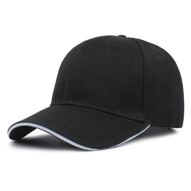 Promotion printing embroidered logo polyester cotton baseball hat unisex blank hat