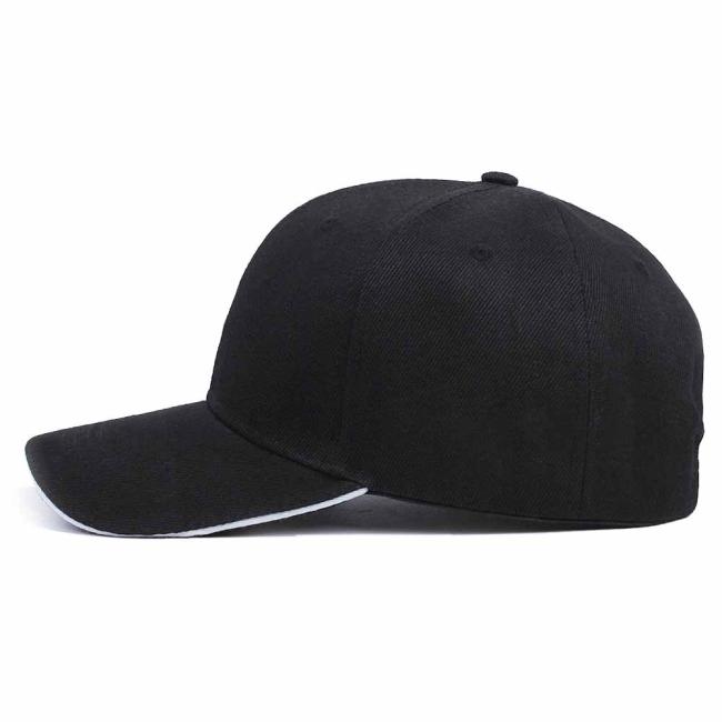 Promotion printing embroidered logo polyester cotton baseball hat unisex blank hat