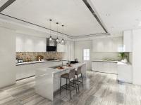 Quality Commercial MDF Modular Manufactured Home Kitchen Cabinets Lacquer Finish for sale