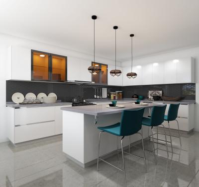 China Home Indoor Contemporary Kitchen Cabinets Quartz Sintered Stone For Pantry Modern Pantry Cabinet for sale
