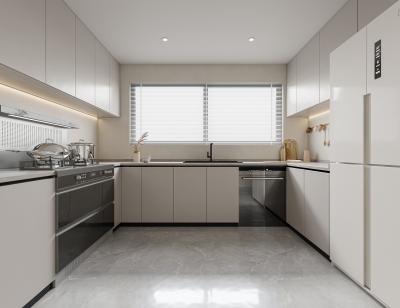 Cina Set di mobili da cucina a isola alla moda e facile da pulire, di dimensioni modulari personalizzate in vendita