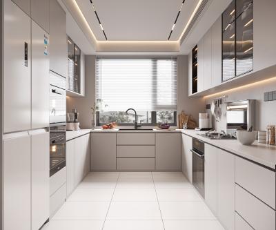 Cina Set di mobili da cucina a isola alla moda e facile da pulire, di dimensioni modulari personalizzate in vendita