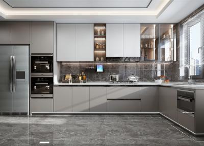 Cina Pannelli truciolari moderni armadi da cucina componibili con cassetto per residenza domestica in vendita