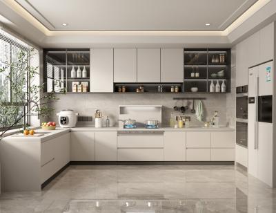 Cina Cucina di lusso in marmo e legno di alta gamma per ville, case a schiera, appartamenti, hotel e ristoranti in vendita