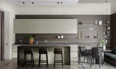 Cina Light Luxury Design Kitchen Island Unità / Legno Melaine 10x10 Kitchen Island in vendita